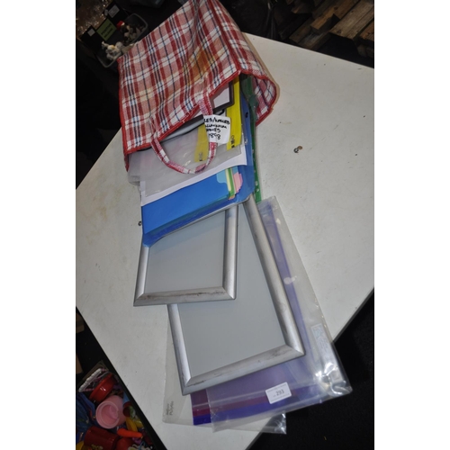 LARGE QUANTITY OF PAPER FOLDERS, WALLETS AND FRAMES