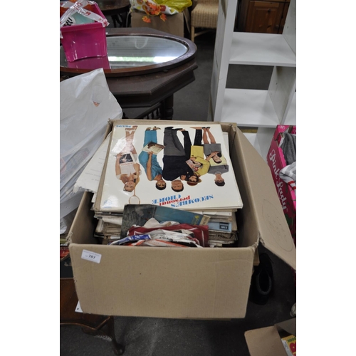 LARGE BOX OF 45S, RECORDS AND 78S