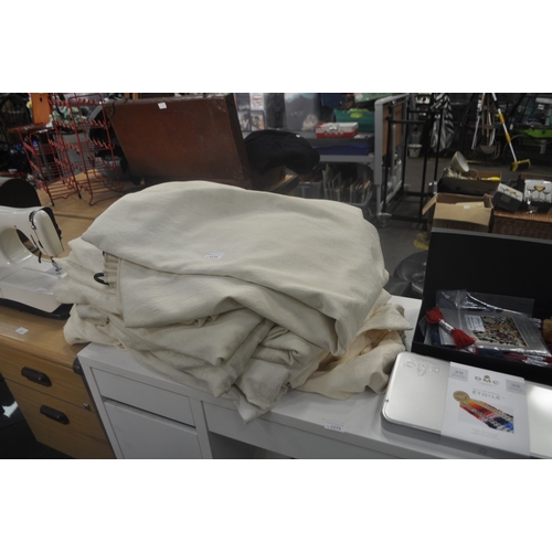 A SELECTION OF HIGH END EXCELLENT QUALITY TALL DRAPES / CURTAINS BY ...