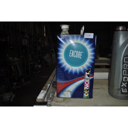 A full 5L container of Encore Concept motor oil