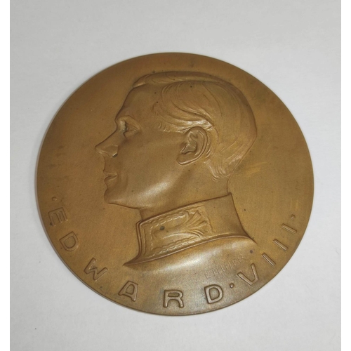 Great Britain. 1937 Coronation of Edward VIII bronze medal by L Hujer ...