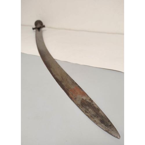 Antique Victorian Indian army Talwar sword with leather scabbard and ...