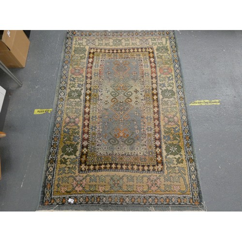 Three modern rugs to include oval Kayam rug 158cm x 98cm, Eastern rug ...