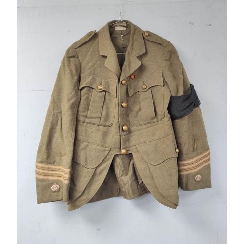WW1 British- Officer's wool tunic belonging to Major William Macalister ...