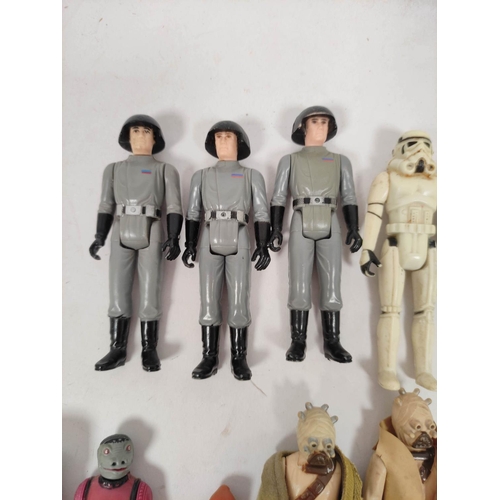 Star Wars Group of GMFGI original 1977 A New Hope action figures including two Tuscan figures