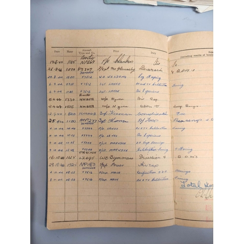Collection of ephemera belonging to F/Sgt T. Powley including WW2 RAF ...