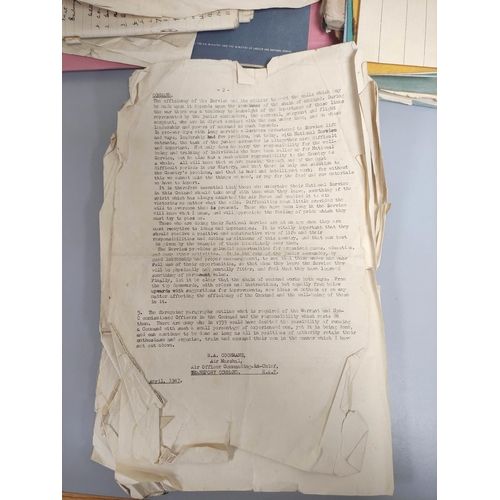 Collection of ephemera belonging to F/Sgt T. Powley including WW2 RAF ...