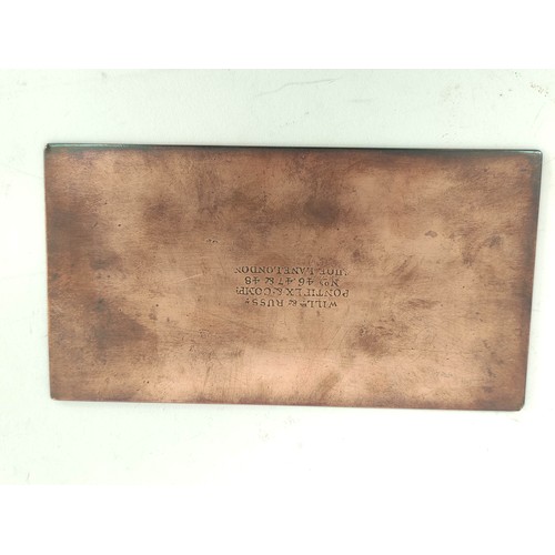 Banking History. 5 copper engraving plates for cheques & bank ...