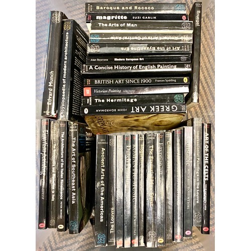 Box of Art reference books including world of Art and Thames and Hudson