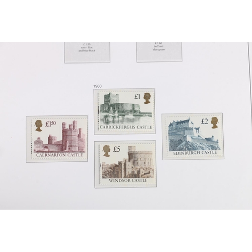 GB mint stamp collection in two albums including first class booklets ...