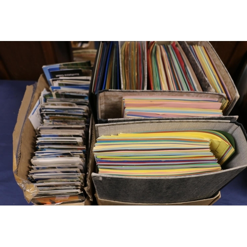 Vast collection of around 3,000 colour picture postcards organised in ...