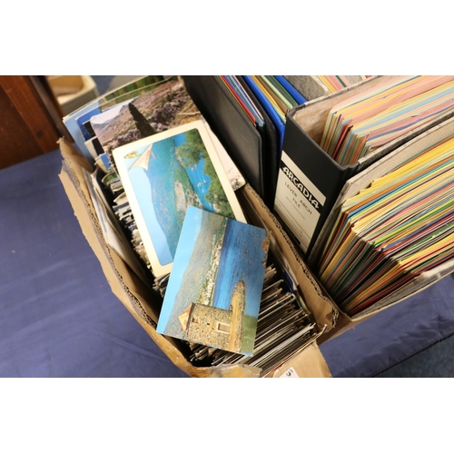 Vast collection of around 3,000 colour picture postcards organised in ...