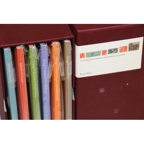 The Royal Mail The Victorian Stamp Ingot Collection containing six ...