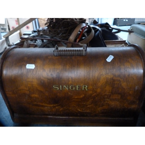 Singer sewing machine.