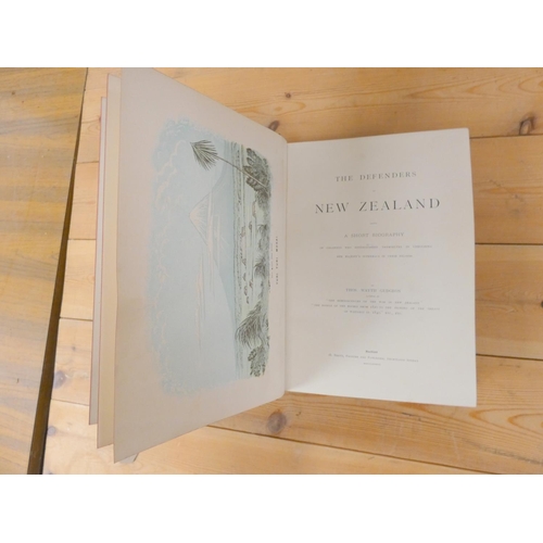 GUDGEON THOMAS W. The Defenders of New Zealand. 620pp. Col. frontis ...