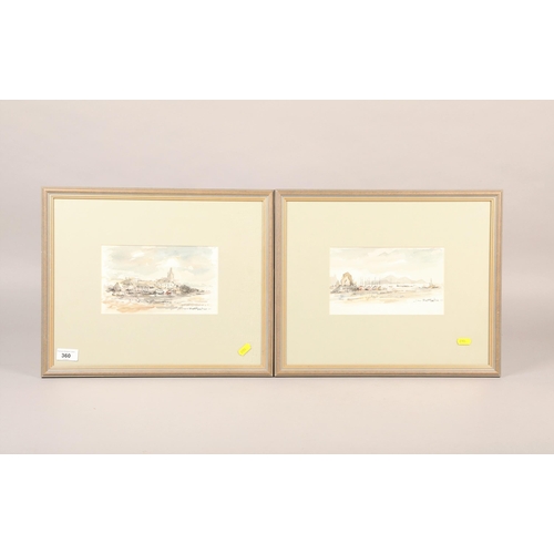 DAVID SCOTT MARTIN, four watercolours, framed. (4)