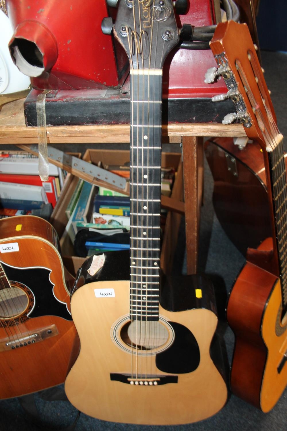 Florian six string acoustic guitar.