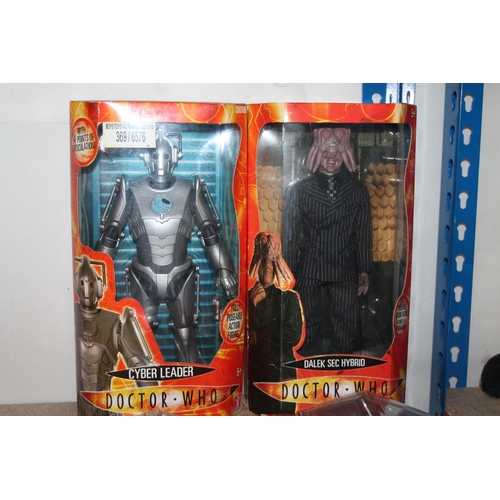 Doctor Who. Boxed c2004 action figures by Character comprising of a ...