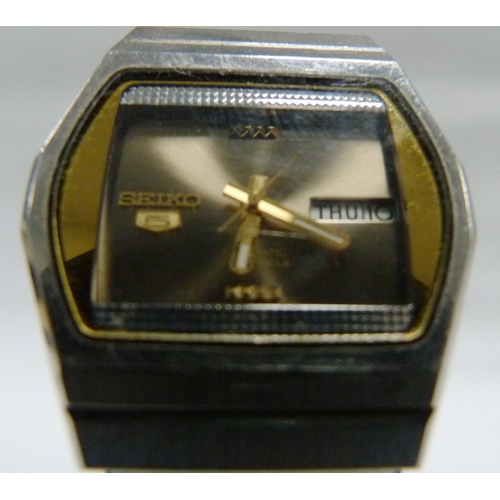 Seiko: 5 Automatic 23 jewels 6349-5220A gents wristwatch circa 1970s ...
