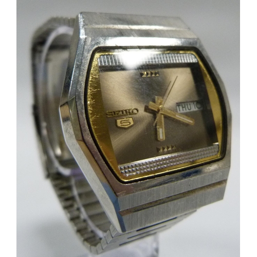 Seiko: 5 Automatic 23 jewels 6349-5220A gents wristwatch circa 1970s ...