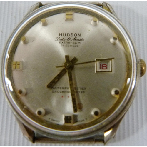 Hudson: Date- O- Matic extra-slim 21 jewels waterprotected shock ...