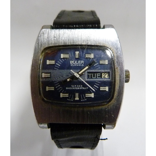 Buler: 17 jewels 22757 M.P. 043 shock resistant manual wind gents ...