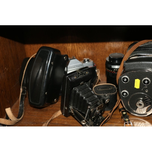 Praktica LTL3 3mm camera, Quarz cine cam, Vest pocket Kodak Series 3 ...