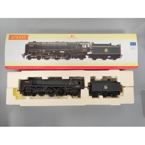 Hornby. Two boxed 00 gauge locos to include BR 4-4-0 engine and tender ...