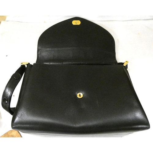 Vintage Maylette leather black handbag.