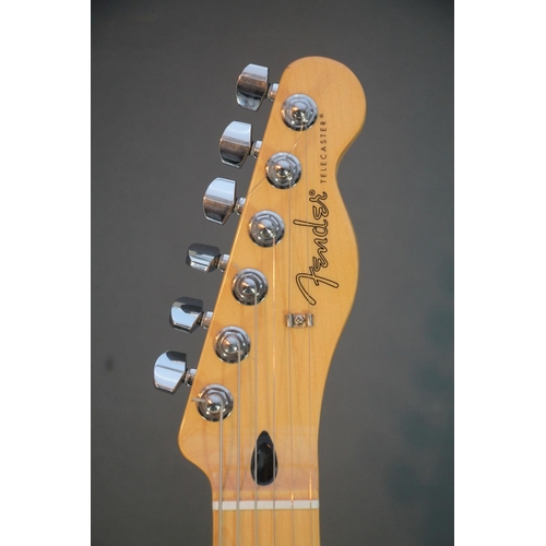 Fender Telecaster six string electric guitar with Fender strap in hard ...