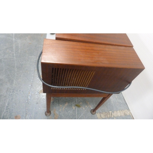 HMV gramophone containing Garrard Type AT5 turntable, with original ...