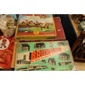 Brickplayer model brick set and other vintage games.