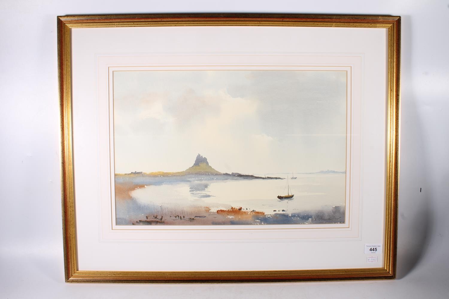 JOSEPH MAXWELL STUART (Scottish b1956), coastal scene, watercolour ...