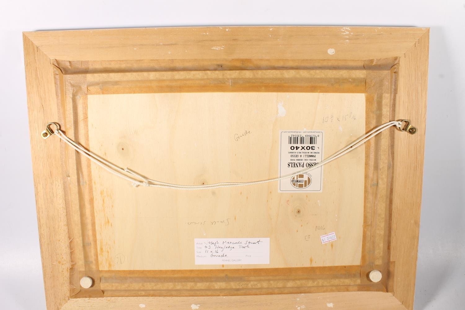 JOSEPH MAXWELL STUART (Scottish b1956), winter scene, gouache, signed ...