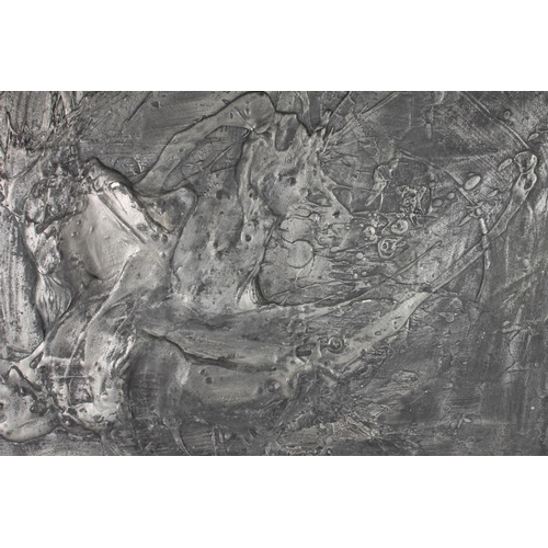 20TH CENTURY SCHOOL, two contemporary abstract panels, unsigned, 60cm x ...