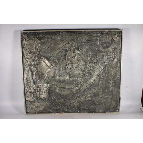 20TH CENTURY SCHOOL, two contemporary abstract panels, unsigned, 60cm x ...