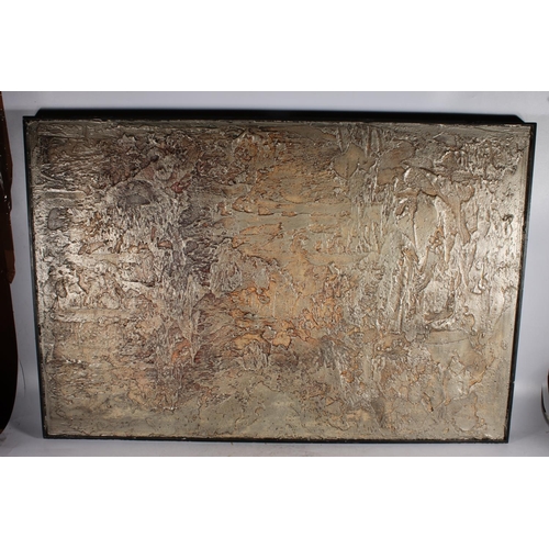 20TH CENTURY SCHOOL, two contemporary abstract panels, unsigned, 60cm x ...