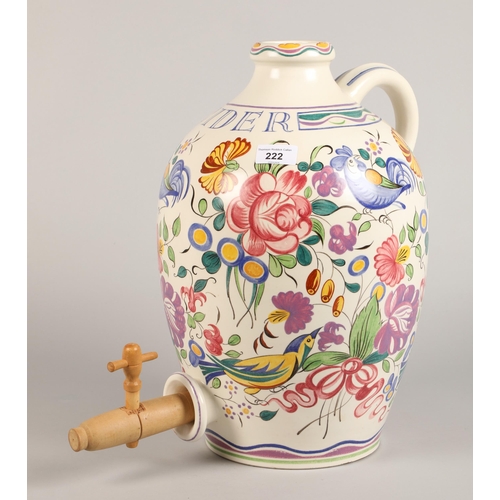 Large Poole Pottery Cider dispenser with tap, 40cm high, Truda Carter ...