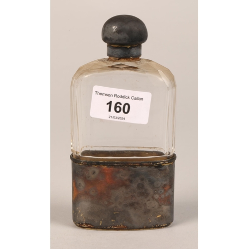 Two silver baskets Birmingham 1904, silver detailed flask London 1878 ...