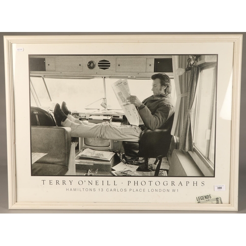 Terry O'Neil' Clint Eastwood' poster in frame , 82 x 62 cm including frame