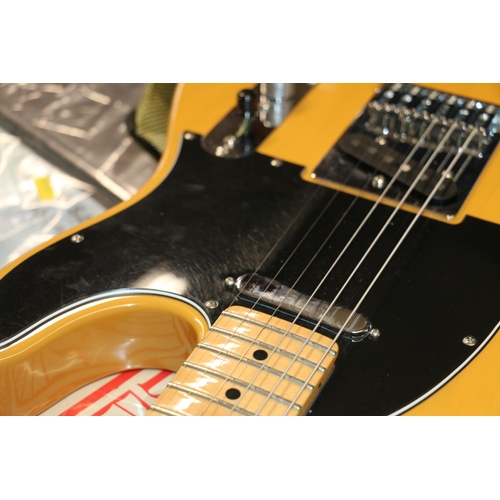 Fender Telecaster six string electric guitar with Fender strap in hard ...