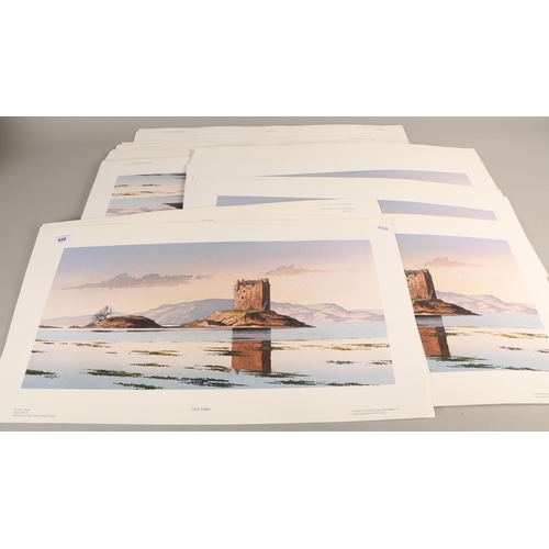 Frank Colclough, Castle Stalker, large stack of prints unknown total ...
