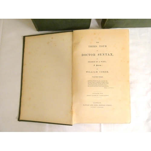 COMBE WILLIAM. The First, Second & Third Tours of Dr. Syntax, illus. by ...