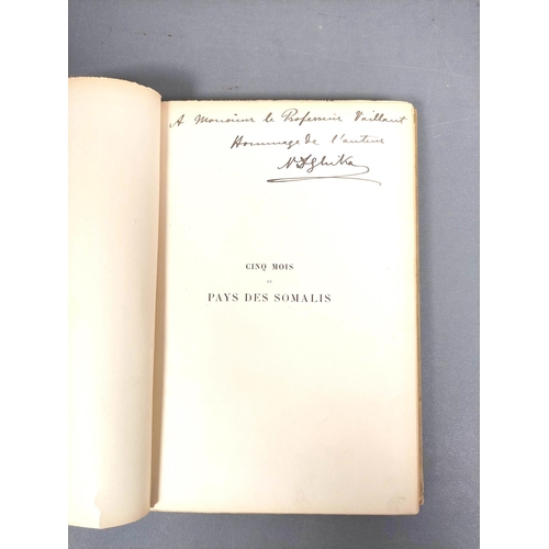 GHIKA PRINCE NICOLAS D. Cinq Mois au Pays des Somalis. Half title with ...