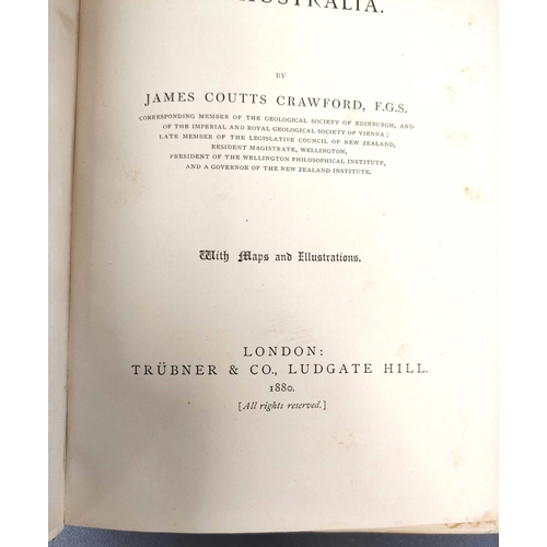 CRAWFORD JAMES COUTTS. Recollections of Travel in New Zealand and ...