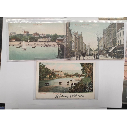 Postcards. Extensive collection of approx. 400 old postcards, mainly ...