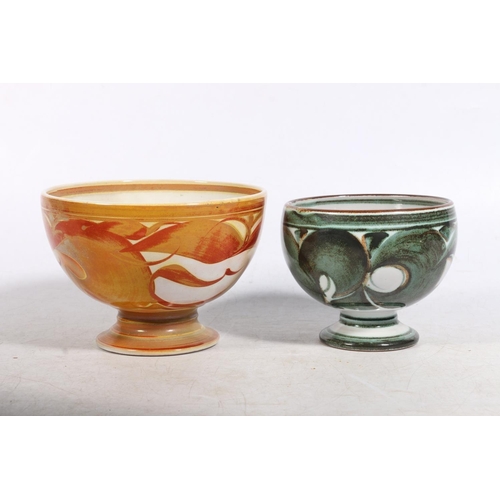 EDGAR CAMPDEN (1930-2020) for Aldermaston Pottery, two pedestal bowls ...