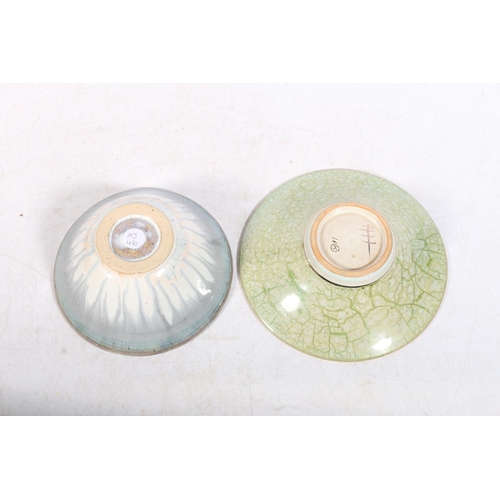 EDGAR CAMPDEN (1930-2020) for Aldermaston Pottery, two pedestal bowls ...