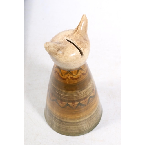 Aldermaston studio pottery money box in form of a cat as designed by ...