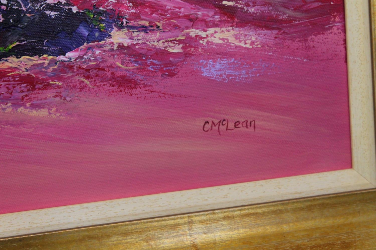 CHRISTINE MCLEAN, Crimson Atlantic Waters, oil painting on canvas ...